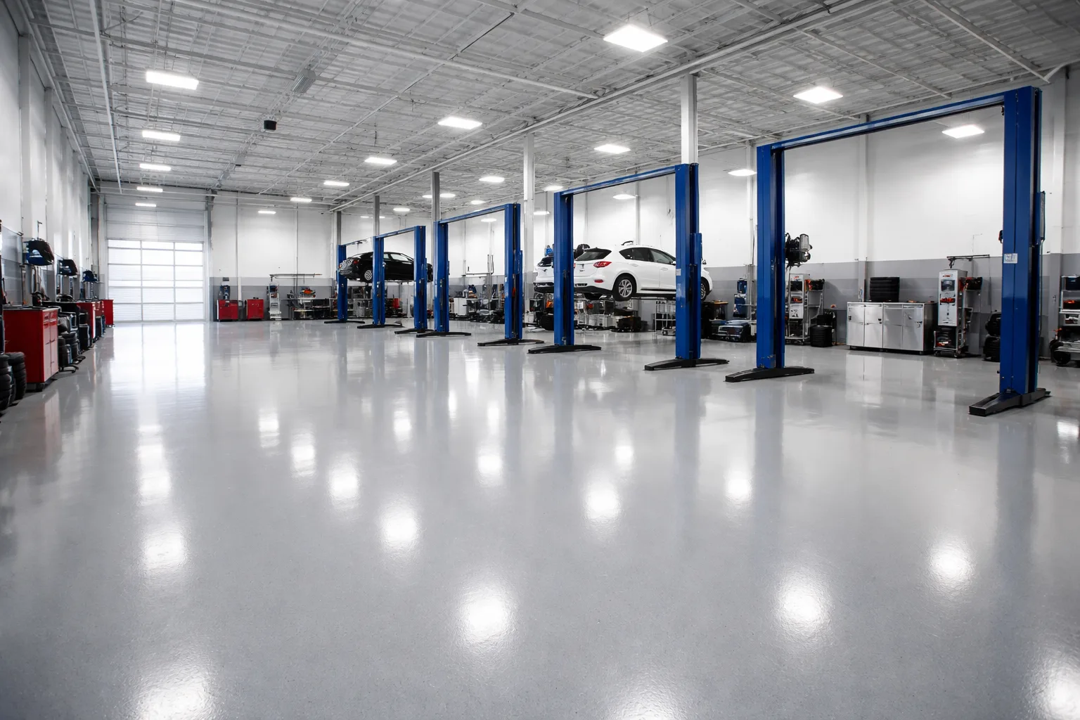 Commercial Garage Flooring: 7 Essential Steps for Tire Mark & Spill ...